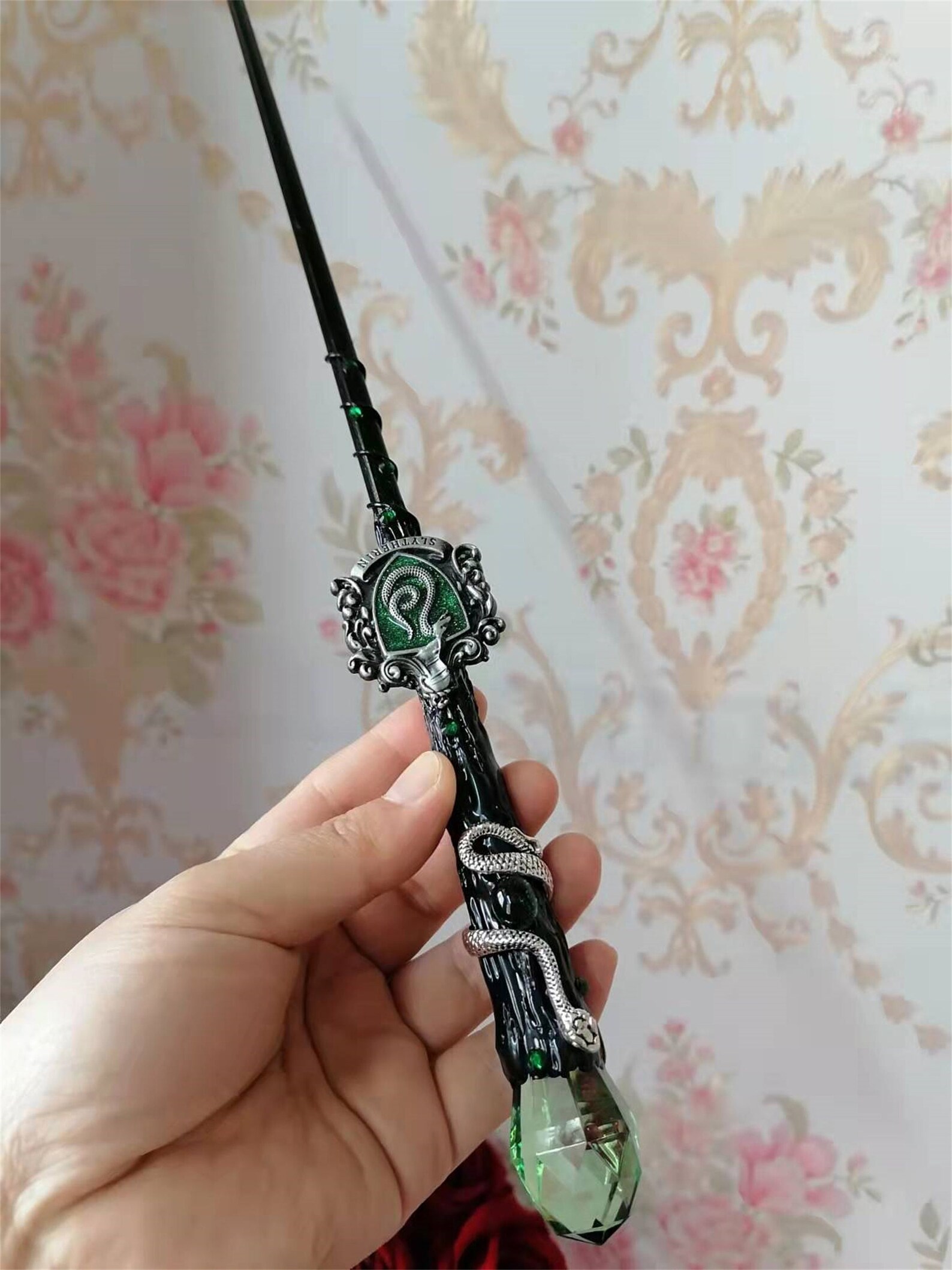 Green Halloween Wand Original Witch Wand Crystal Wizard - Etsy