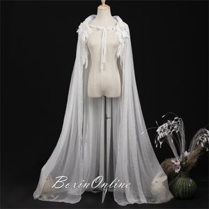 White / Pink Angel Wings Cloak, Original Handmade Long Cloak, Adult ...