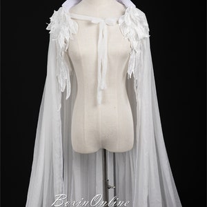 White / Pink Angel Wings Cloak, Original Handmade Long Cloak, Adult ...