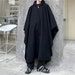 Black Cool Adult Long Cloak, Halloween Magic Cape, Cosplay Witch Cloak ...