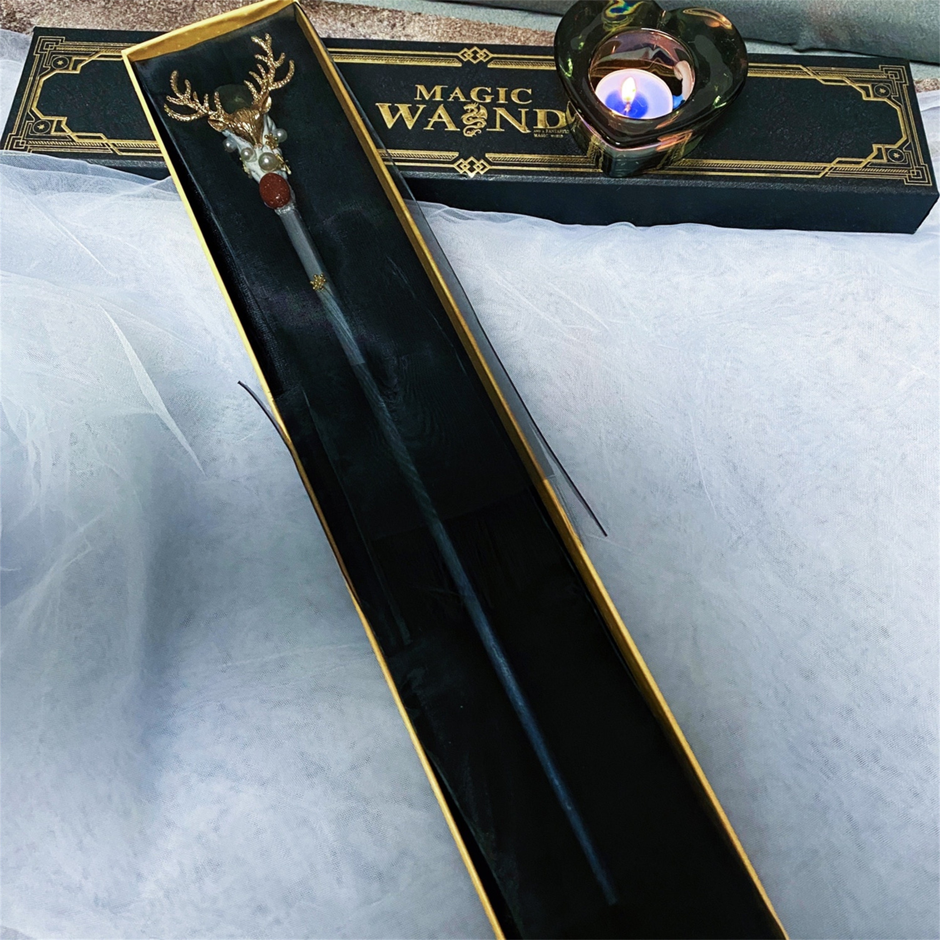 Elk Forest Wand Nature Wood Wand Fantasy Wand Halloween - Etsy