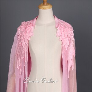 White / Pink Angel Wings Cloak, Original Handmade Long Cloak, Adult ...