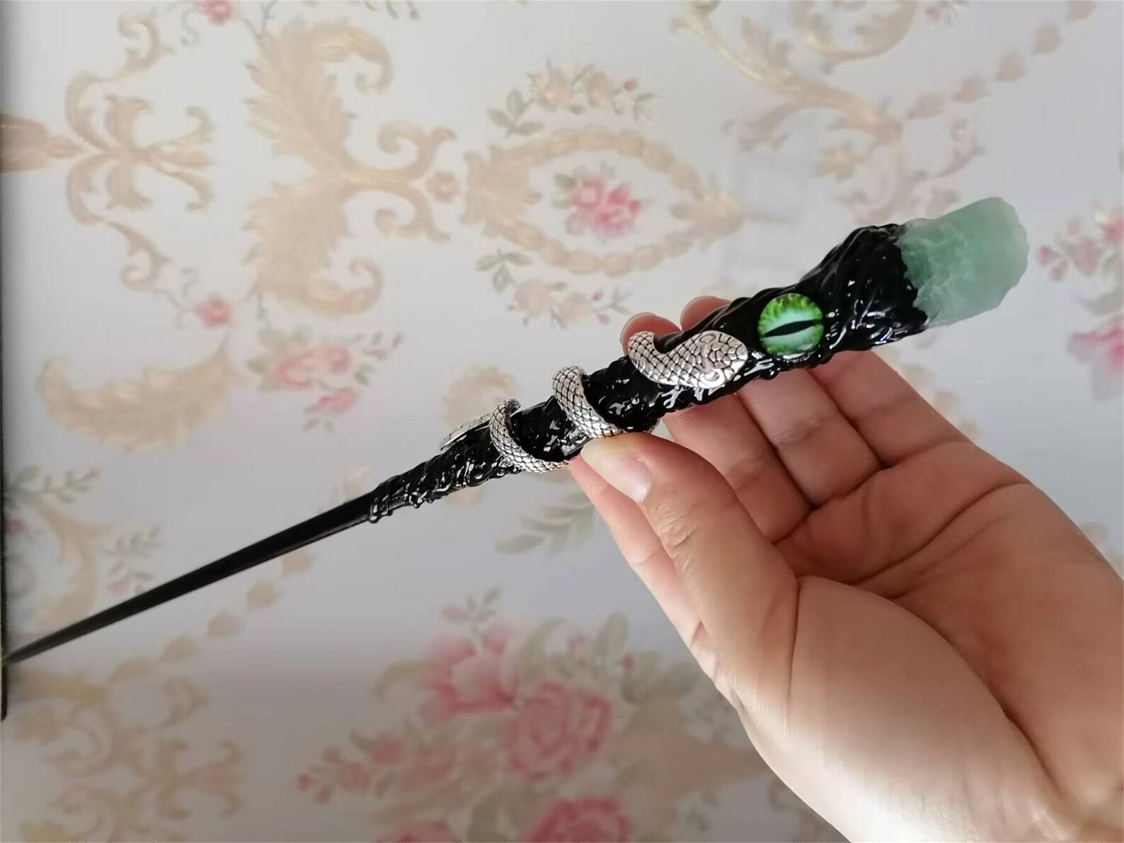 Devil Green Eyes Magic Wand Crystal Snack Halloween Wand - Etsy