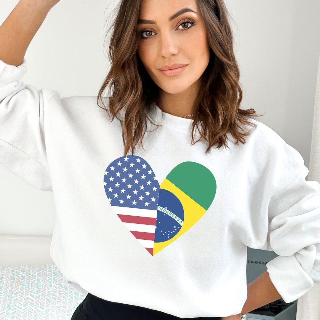 Brazilian Girl Sweatshirt, Brazilian Sweatshirt, Portuguese Saying ...