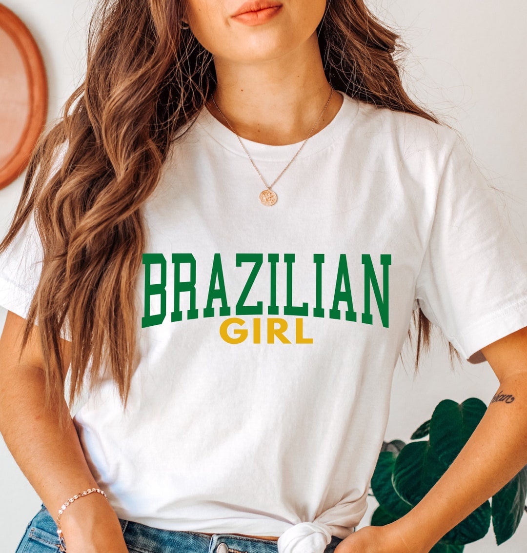 Brazilian Girl T-shirt, Brazilian T-shirt, World Cup Brazil Shirt, Gift ...