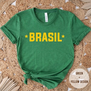 Brasil T-shirt: Heather Mustard Brazil Tee, Unisex Fit - Etsy