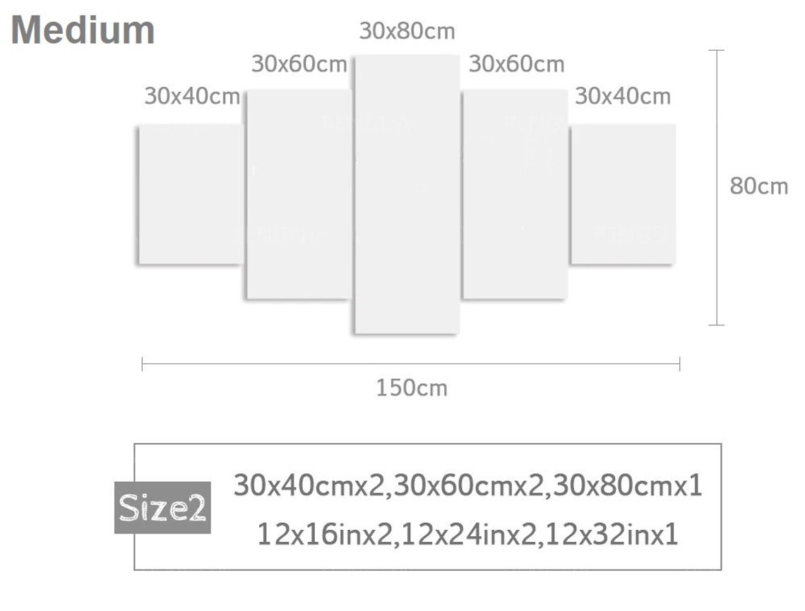 Islamic Canvas Wall Art 5 Canvas Panels High Quality - Etsy