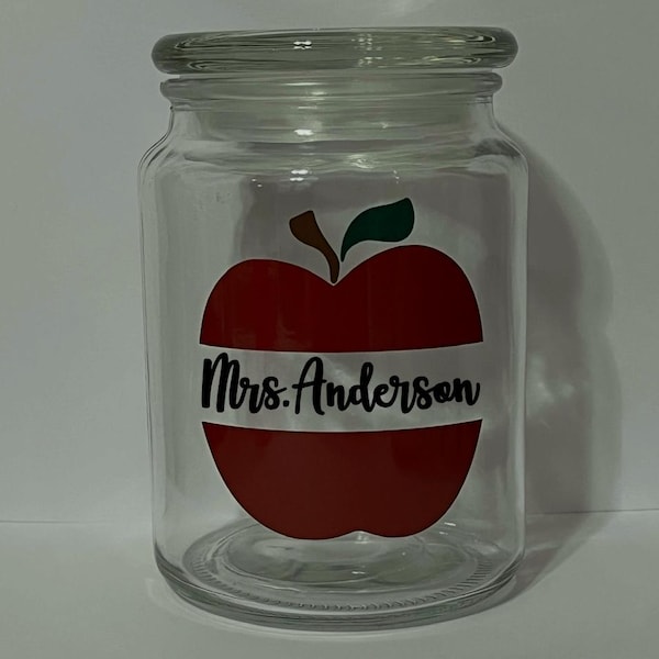 Teacher Candy Jar - Etsy