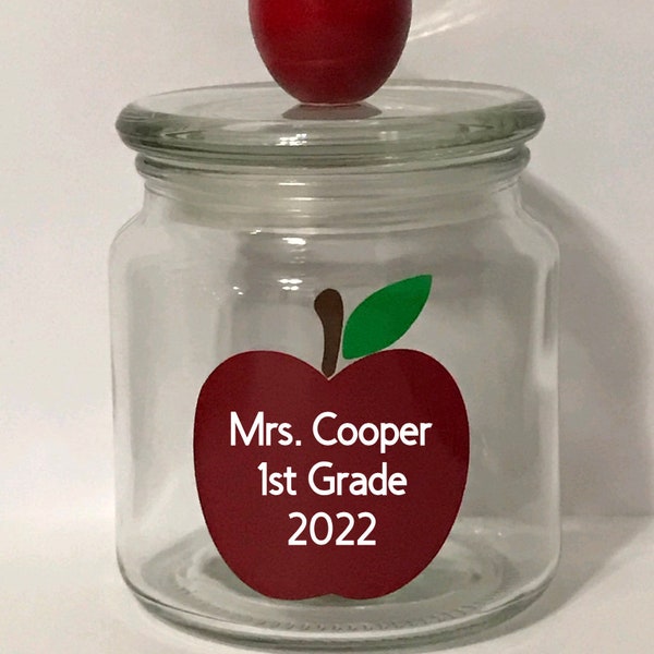 Teacher Candy Jar - Etsy