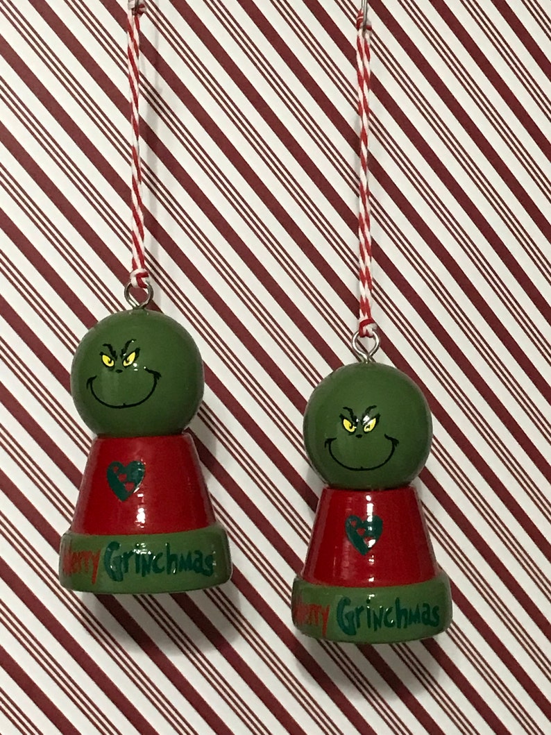 Clay Pot Christmas Ornament - Etsy