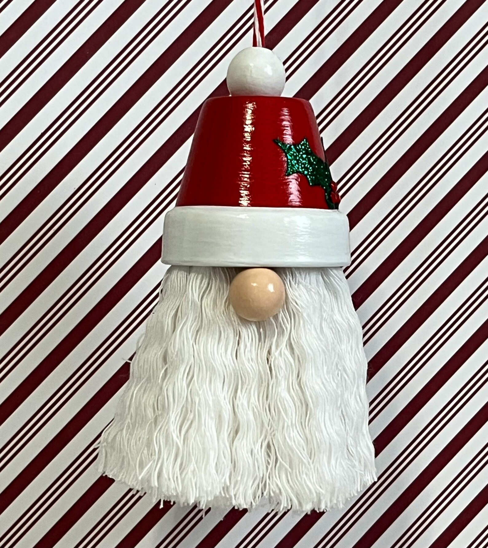 Santa Ornament, Gnome Ornament, Terracotta Pot - Etsy