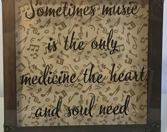 Music Shadow Box - Etsy