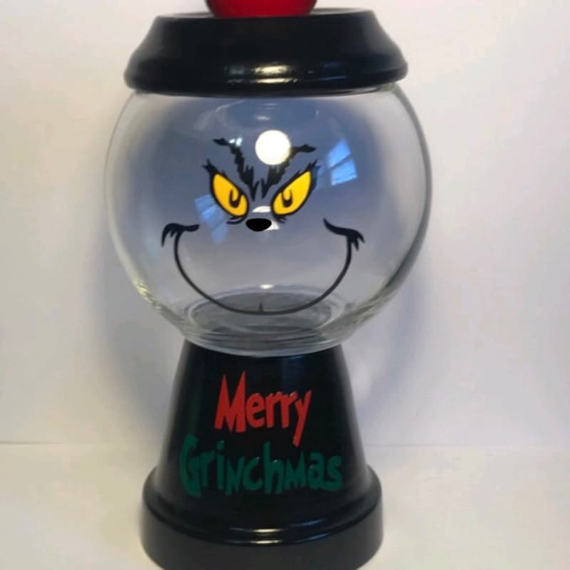 Grinch Cookie Jar - Etsy