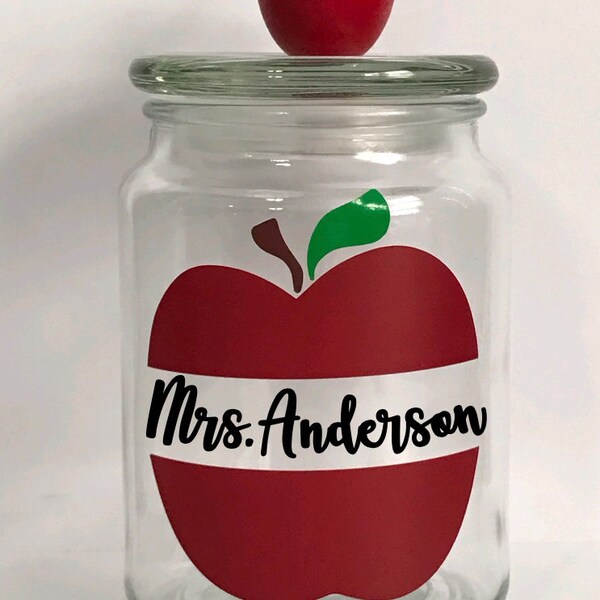 Teacher Candy Jar - Etsy