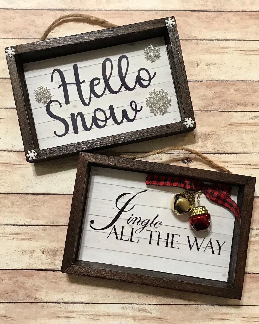Wooden Christmas Shadow Box 6x4 - Etsy