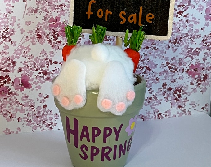 Funny Happy Spring Bunny Butt Digging for Carrots - Etsy