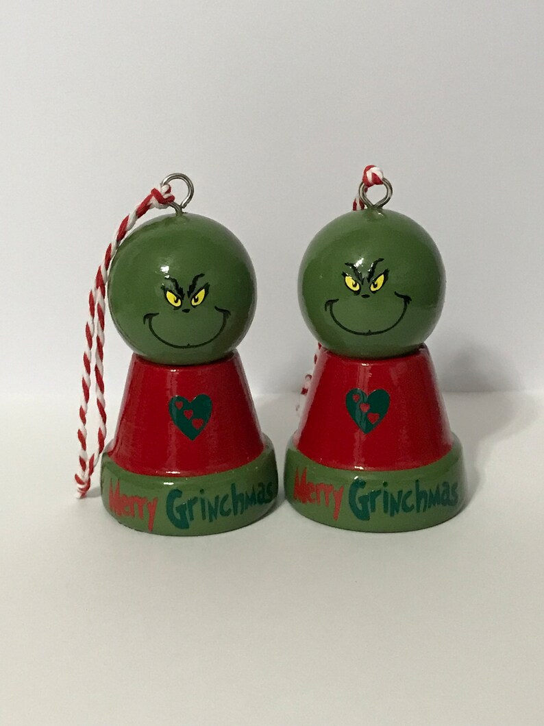Clay Pot Christmas Ornament - Etsy