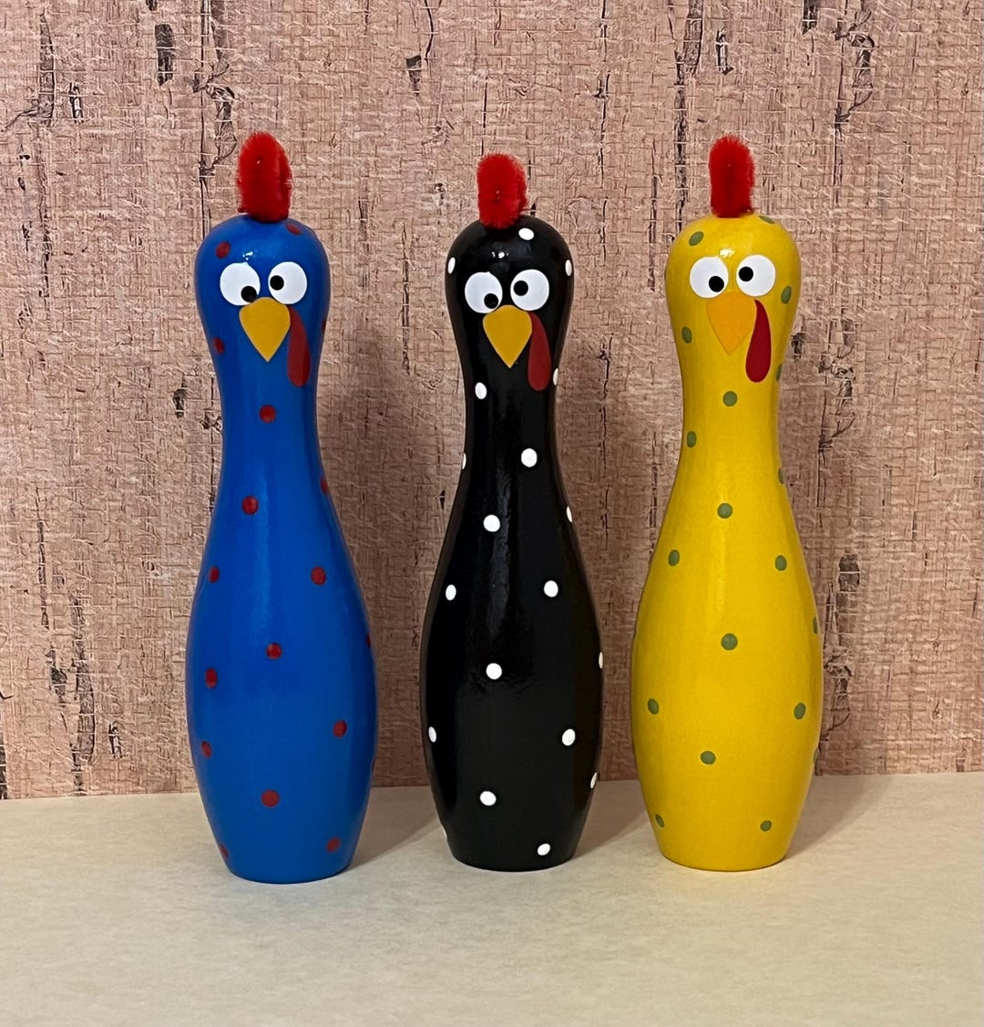 Mini Bowling Pin Turkey, Painted Bowling Pin - Etsy