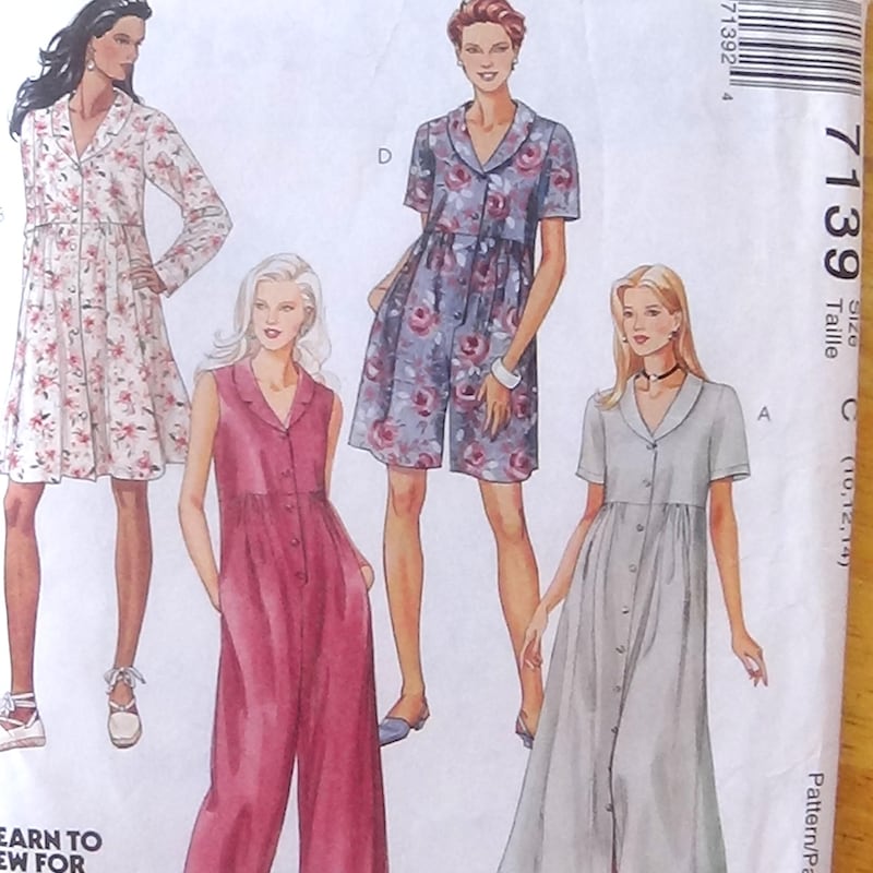 Mccalls Dress Pattern 90s - Etsy