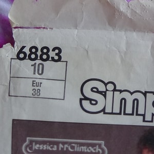 Rare UNCUT # 6883 Vintage Gunne Sax- Jessica Mcclintock Simplicity ...