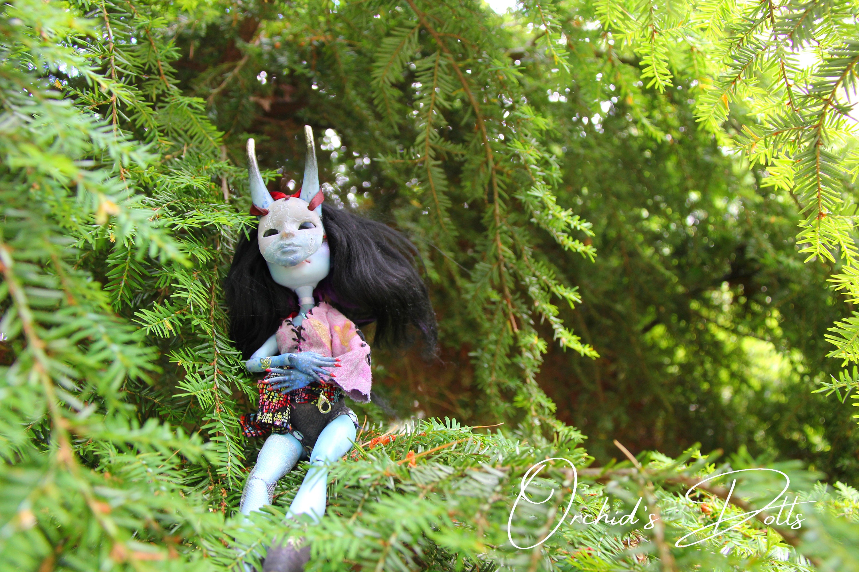 OOAK Oni Doll, Monster High Repaint, Collectible Art Doll - Etsy