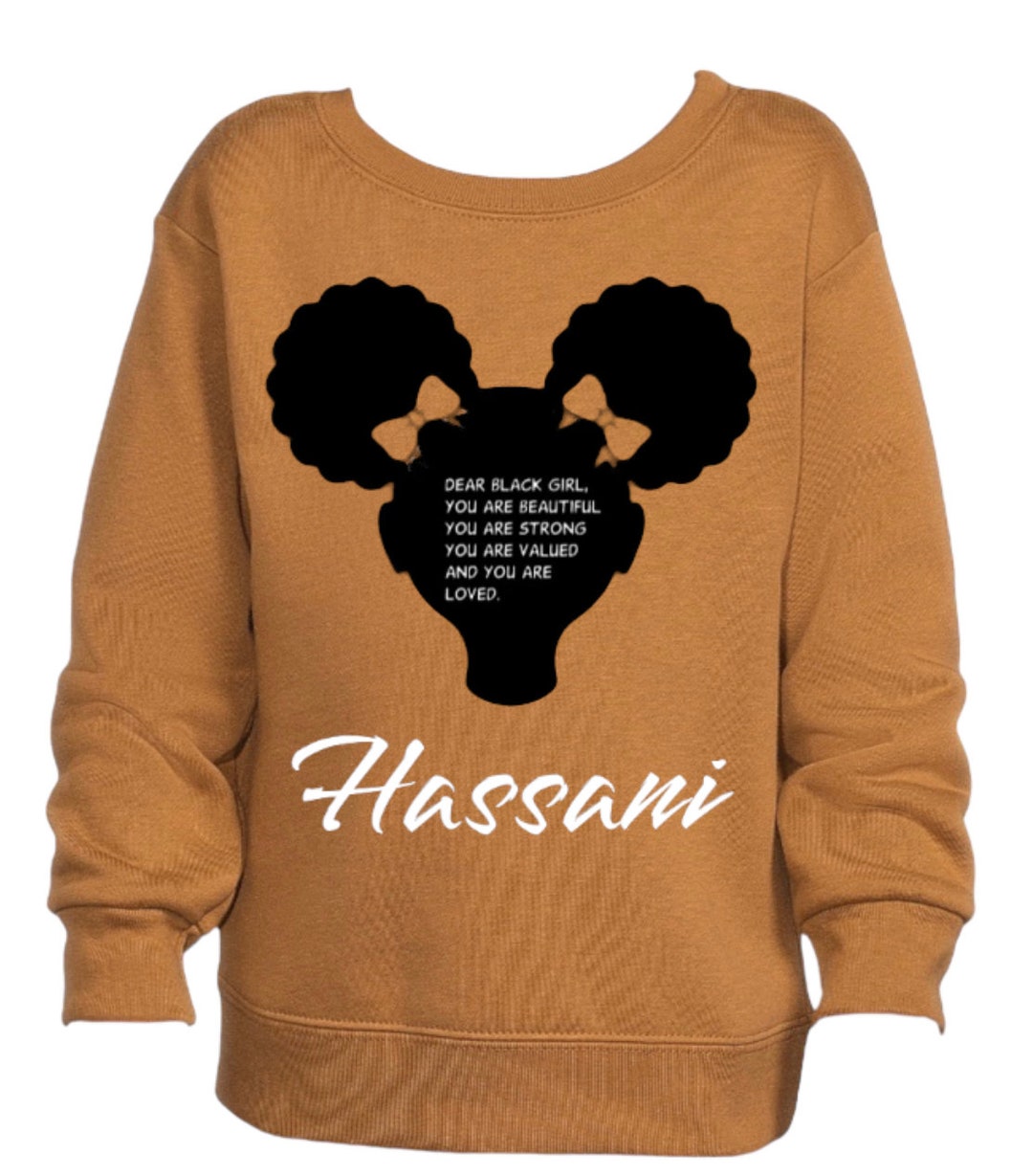 Little Black Girl Crew Neck - Etsy