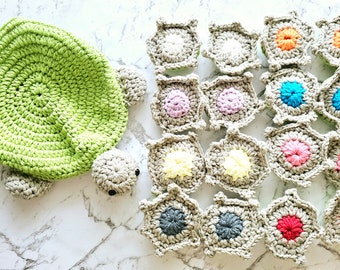 Turtle Crochet Memory Game Physical Item Mom and Baby Turtles - Etsy