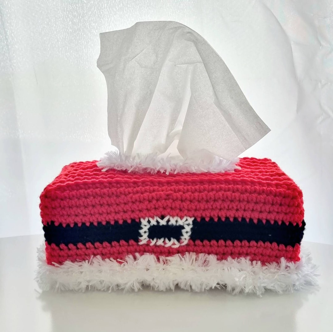 Christmas Tissue Box Cover Santa Box Cover - Etsy