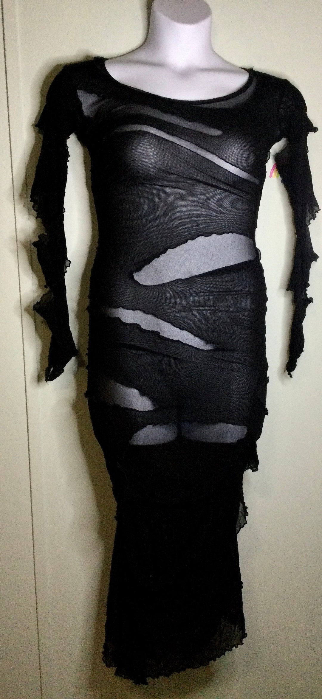 Vintage RARE Lip Service Black Zombie Slasher Mesh Dress. Size Small - Etsy