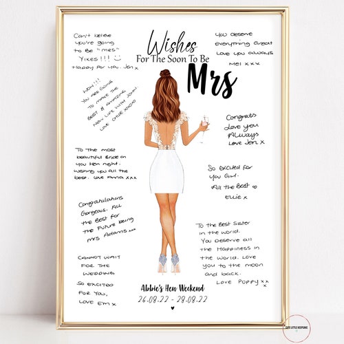 Future Mrs Wishes for the Mrs Bridal Shower Gift Kisses for - Etsy