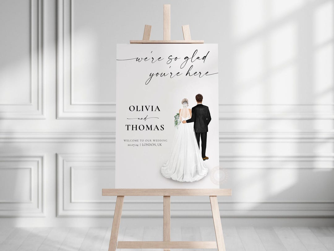 Wedding Welcome Sign, Wedding Entrance Sign, Venue Ceremony or ...