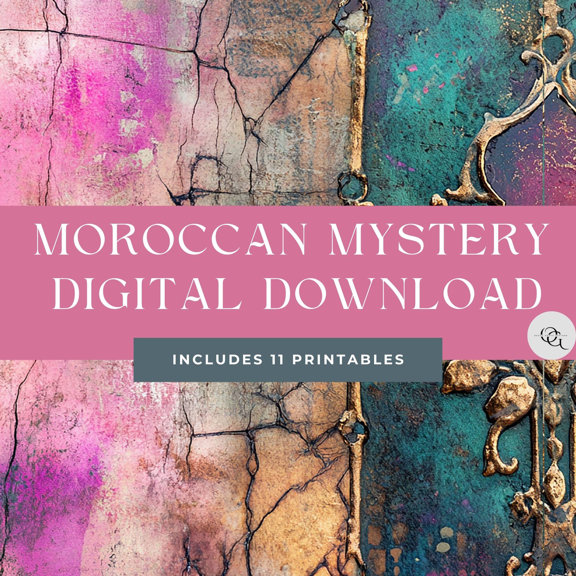 Moroccan Mystery Junk Journal Kit: Printable Ephemera (11x8.5) (digital ...