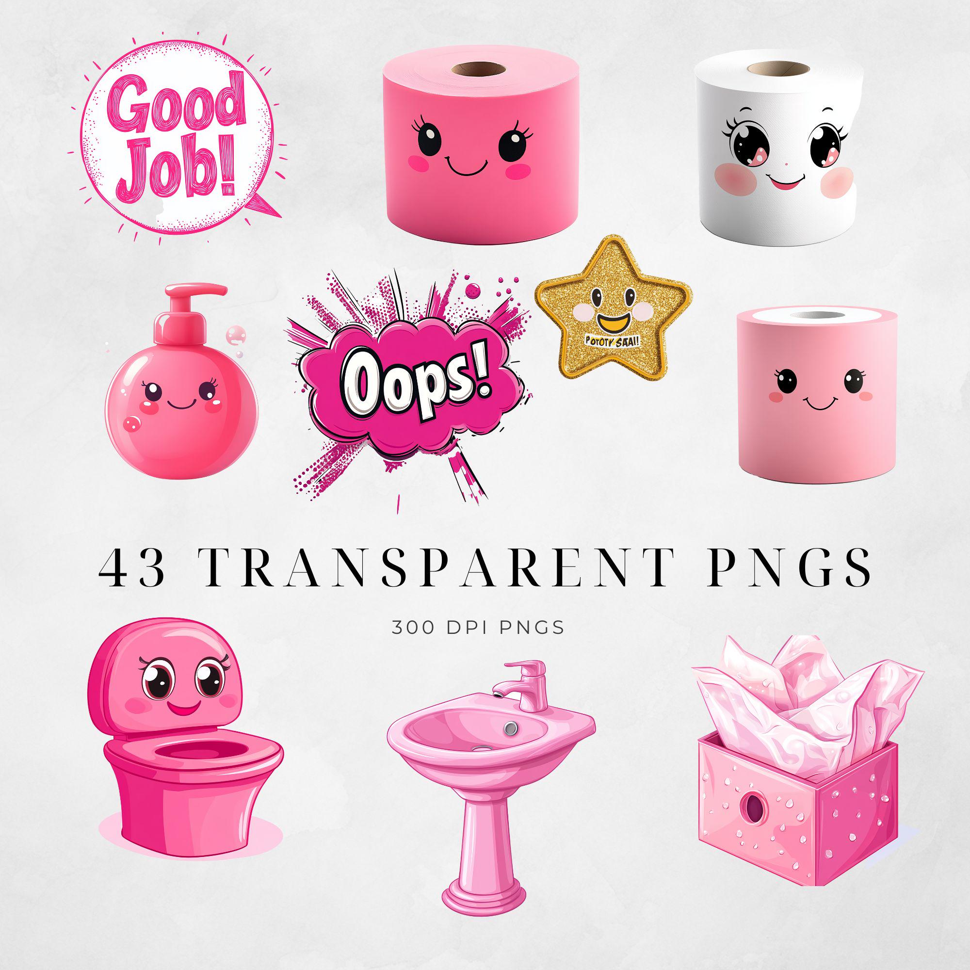 Cute Potty Training Clipart - Toilet Time - Happy Potty - Big Kid ...