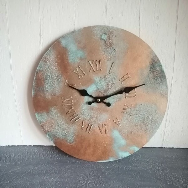 Copper Wall Clock - Etsy