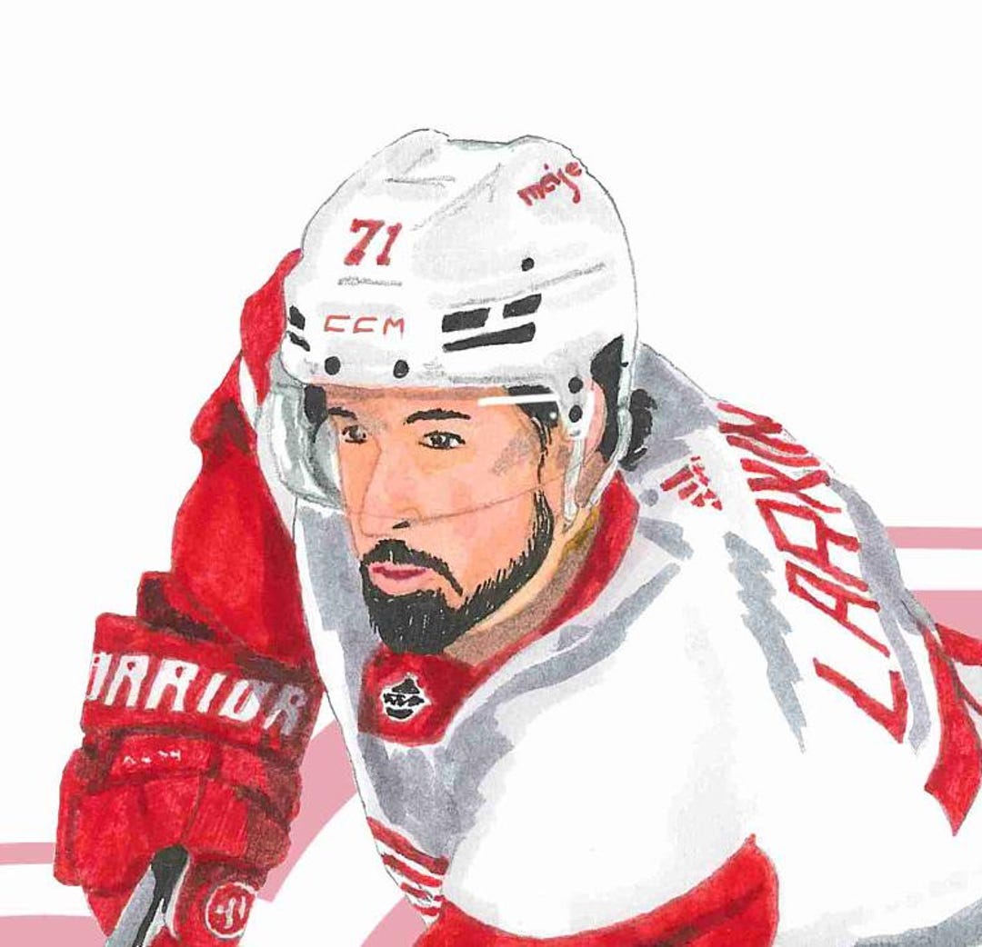 Art Print of Superstar Dylan Larkin of the Detroit Red Wings - Etsy