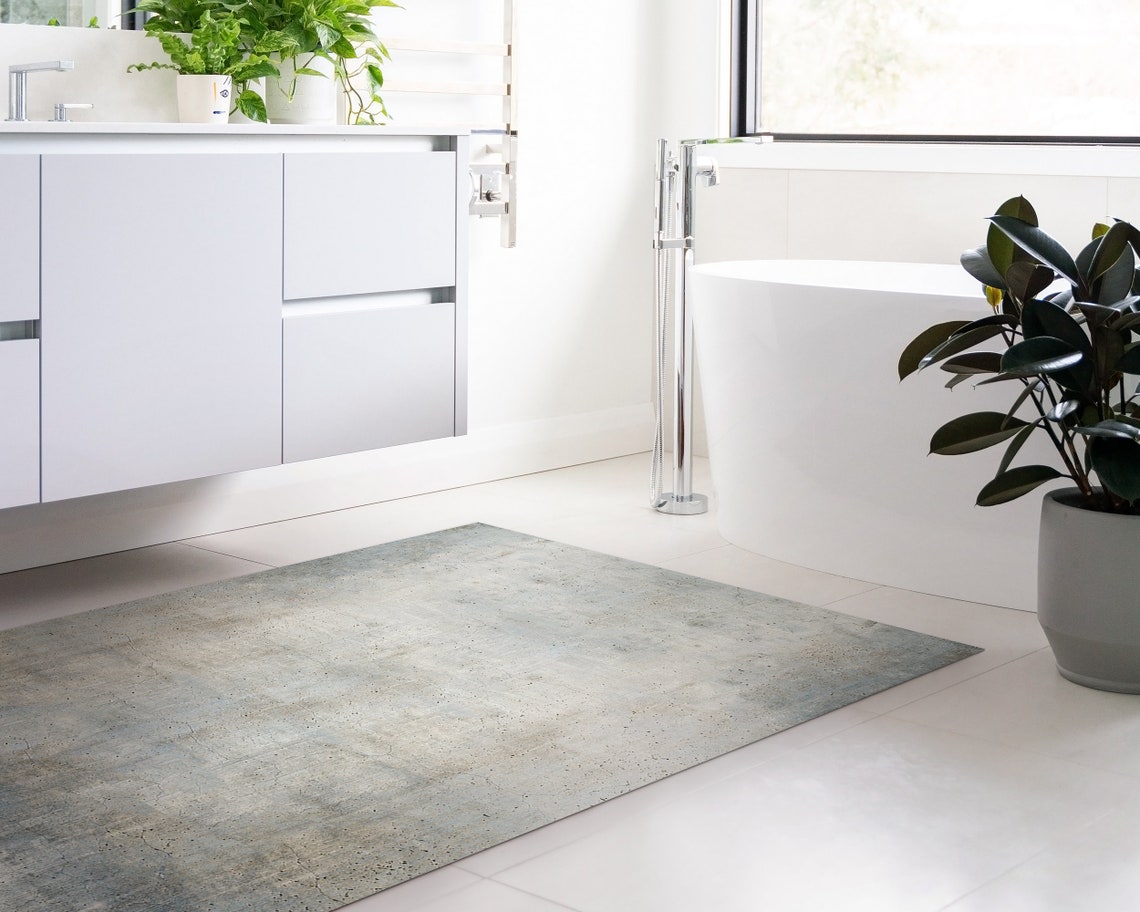 Gray Oldschool Texture Vinyl Mat Gray PVC Flooring Yellow - Etsy