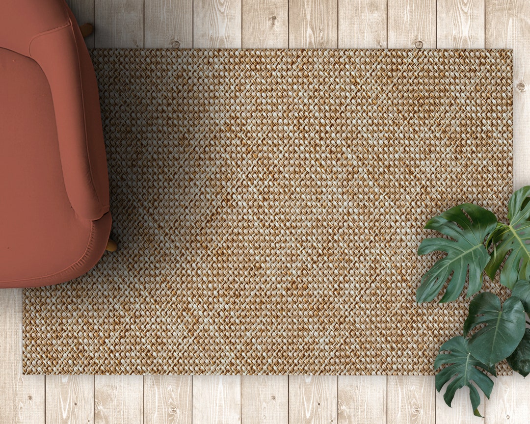 Strabasket Texture Vinyl Mat, Beige PVC Flooring, Brown Vinyl Floor Mat ...
