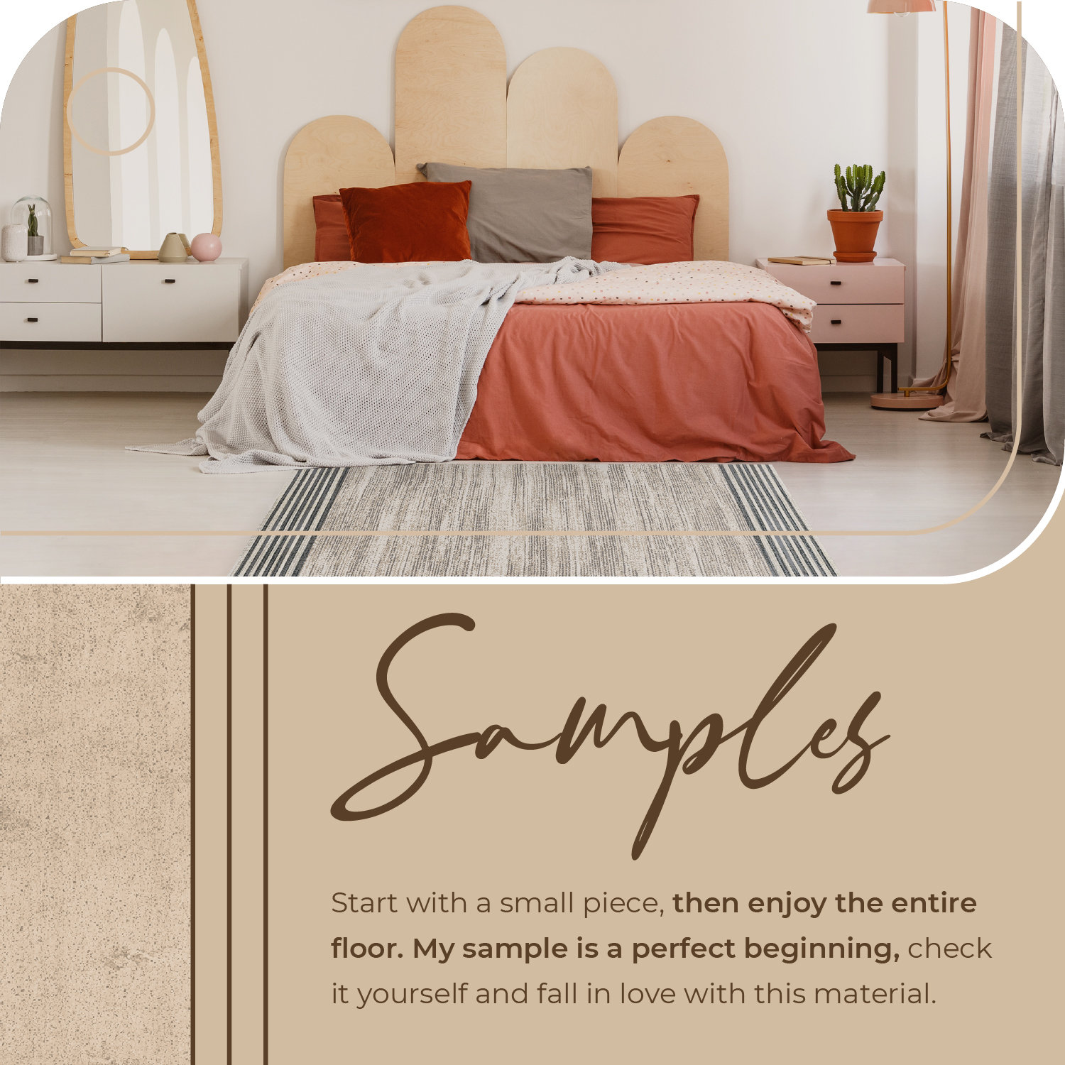 Marble Ecru Geometric Mosaic Vinyl Mat Beige Vinyl Rug | Etsy