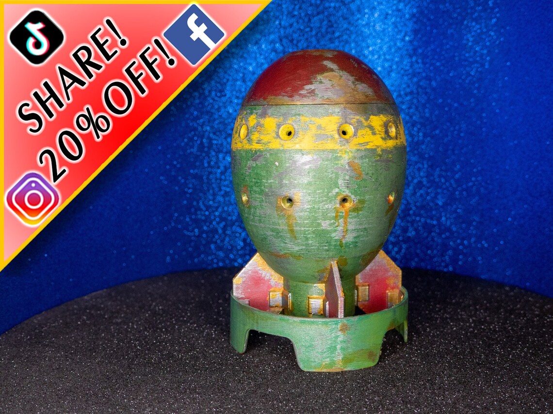 Fallout Nuke Bomb 3D Printed - Etsy