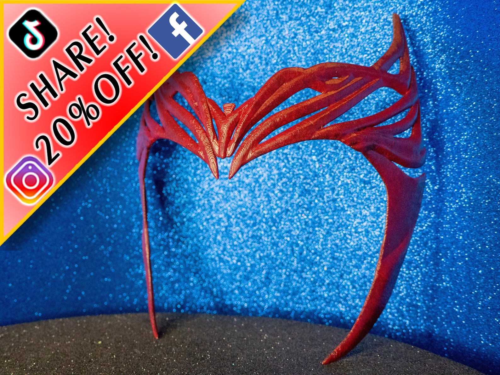 Scarlet Witch Crown Multiverse of Madness 3D Printed - Etsy New Zealand