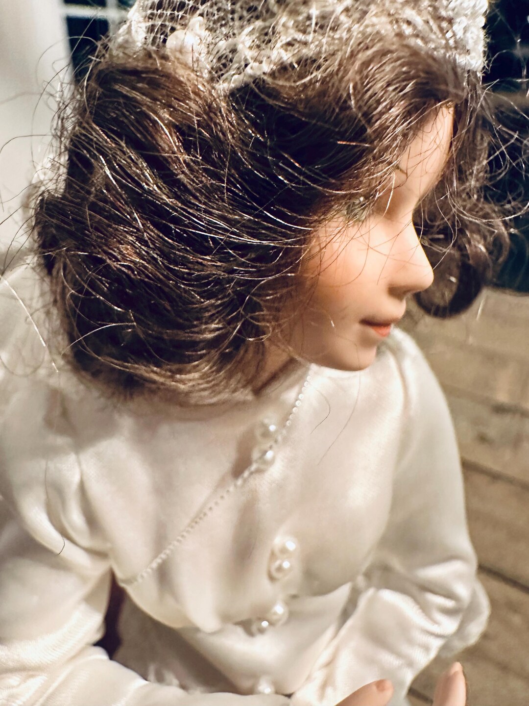 Vintage Ashton-drake Bride Doll – Porcelain Collectible With Lace Veil ...