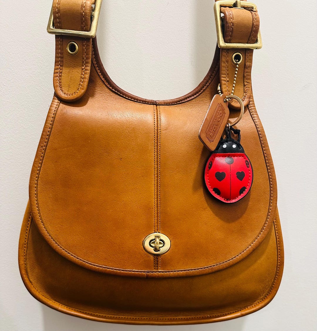 Vintage Coach Crescent Bag. Saddle - Etsy