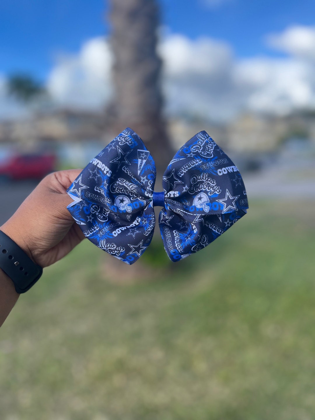 We Them Boys Cowboys Bow NFL Ribbon Bow Hair Bow Dallas - Etsy