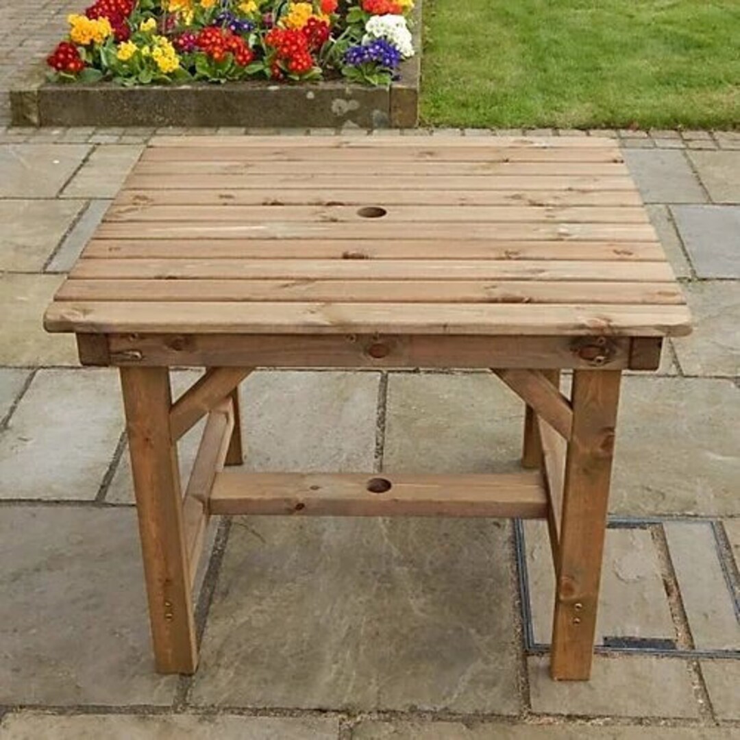 Wooden Garden 3ft Square Table Etsy UK Wooden Garden 3ft Square Table Etsy UK