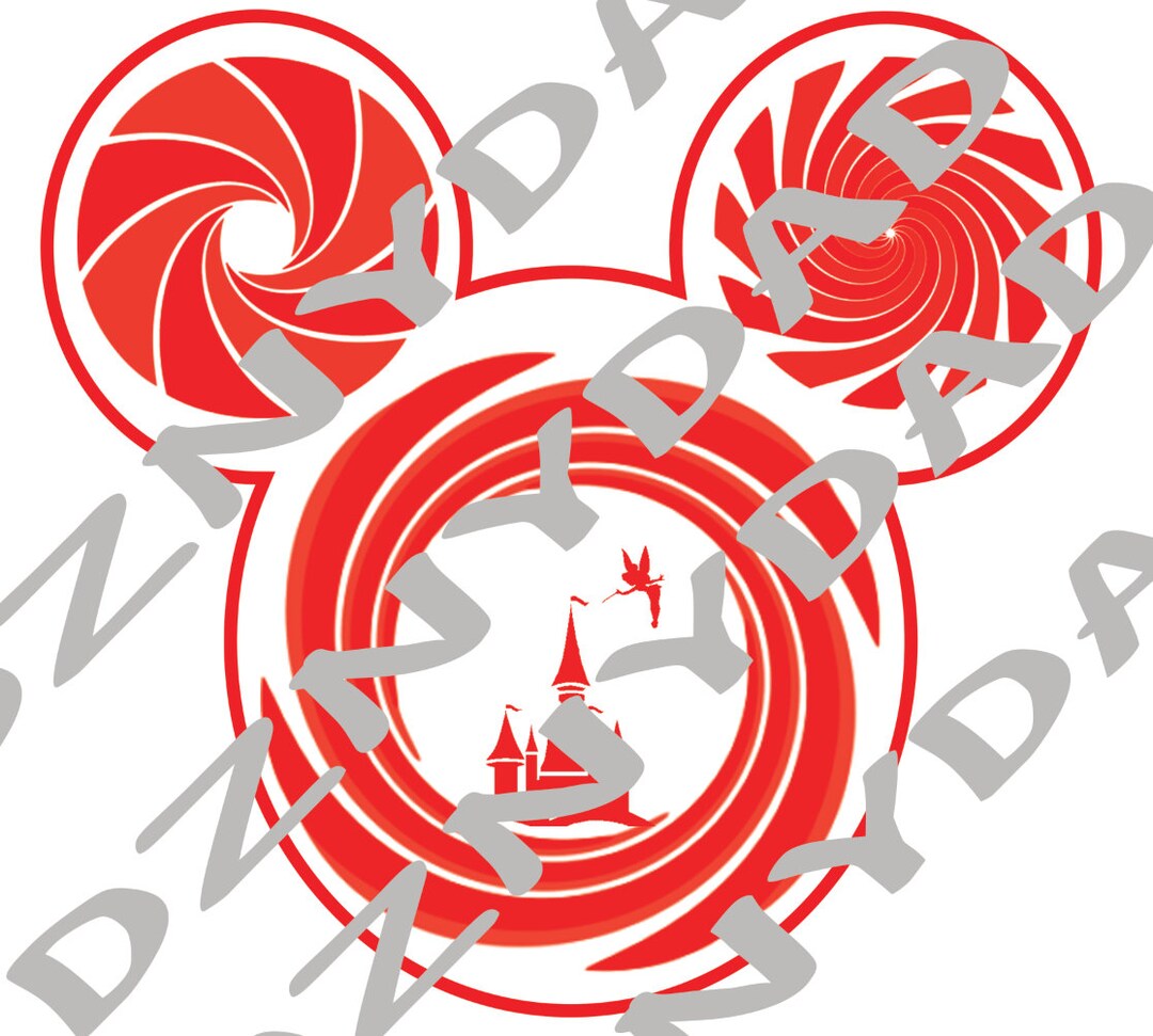 Mickey Mouse Swirl Icon SVG, DXF, EPS - Etsy