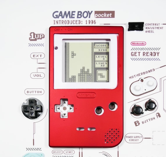 Framed Nintendo Game Boy Pocket Template Sticker Disassembled - Etsy