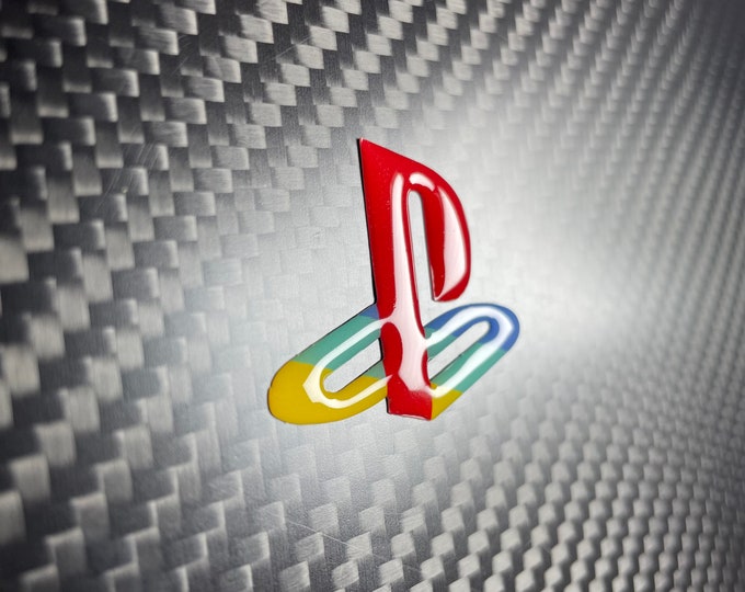 3D Retro PS Logo PS5 Playstation Classic Logo Vinyl Decal Sticker Skin ...