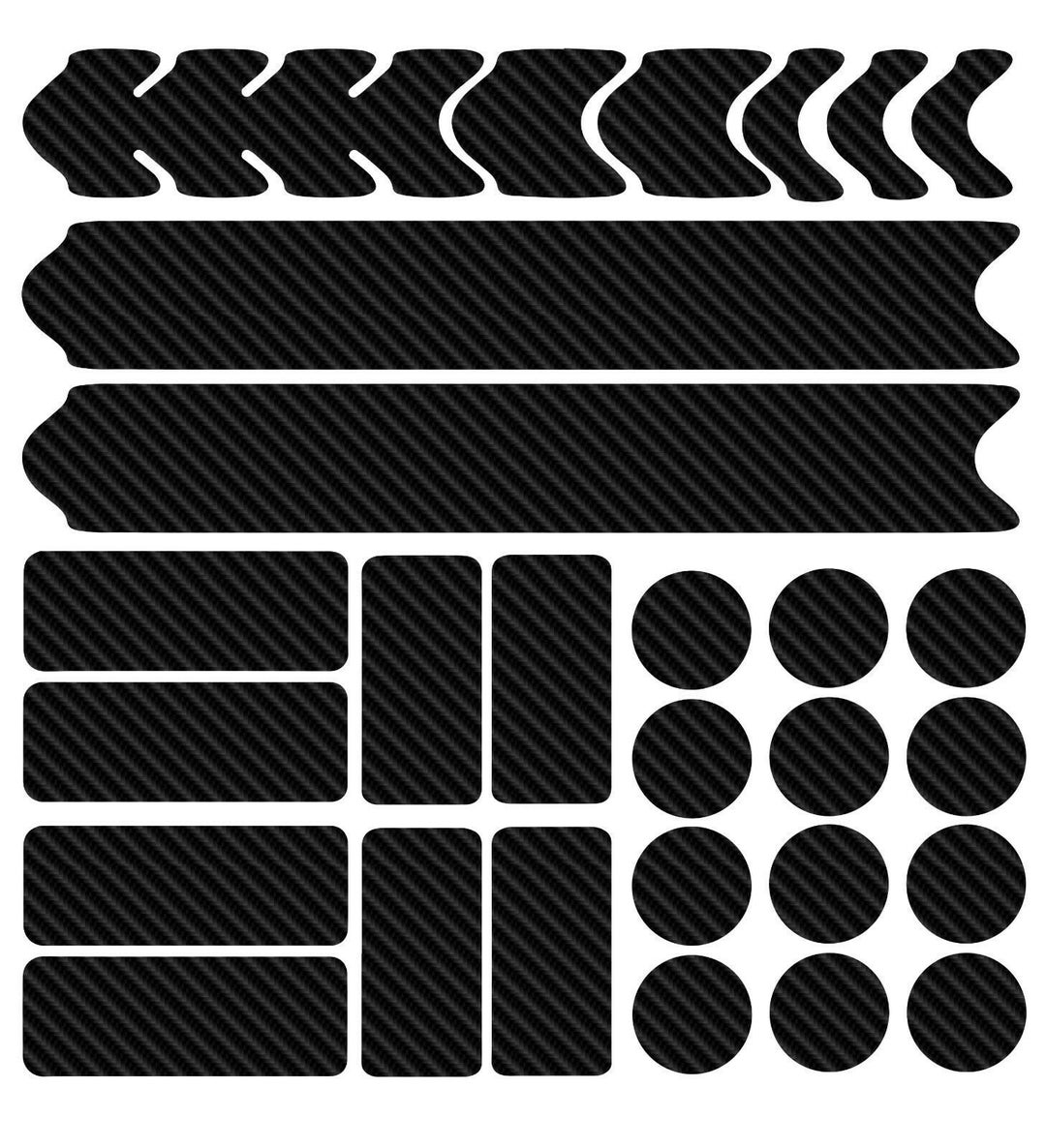 Bicycle Frame Protection Set Matt Black Foil V2 Sticker MTB - Etsy