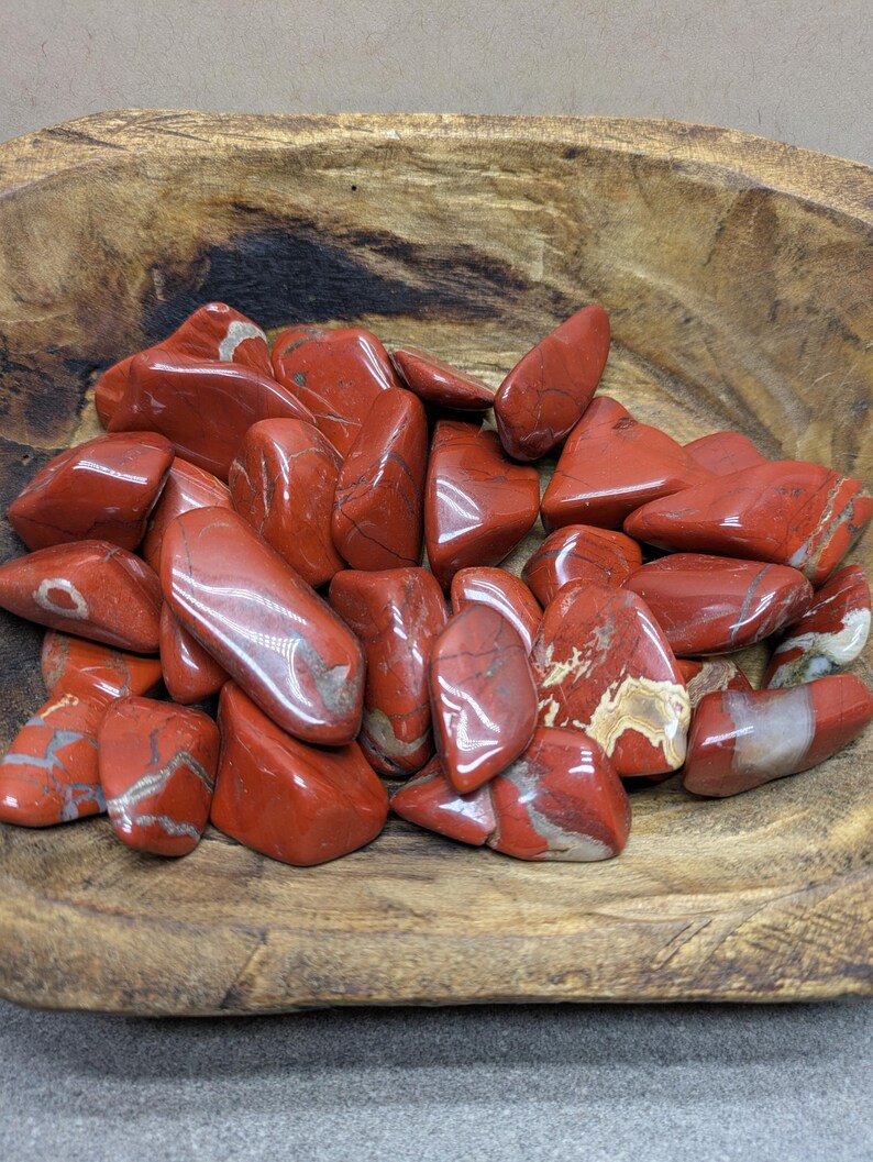 South African Red Jasper With Quartz Veins, Tumbled Stones (1 Lb or 2 ...