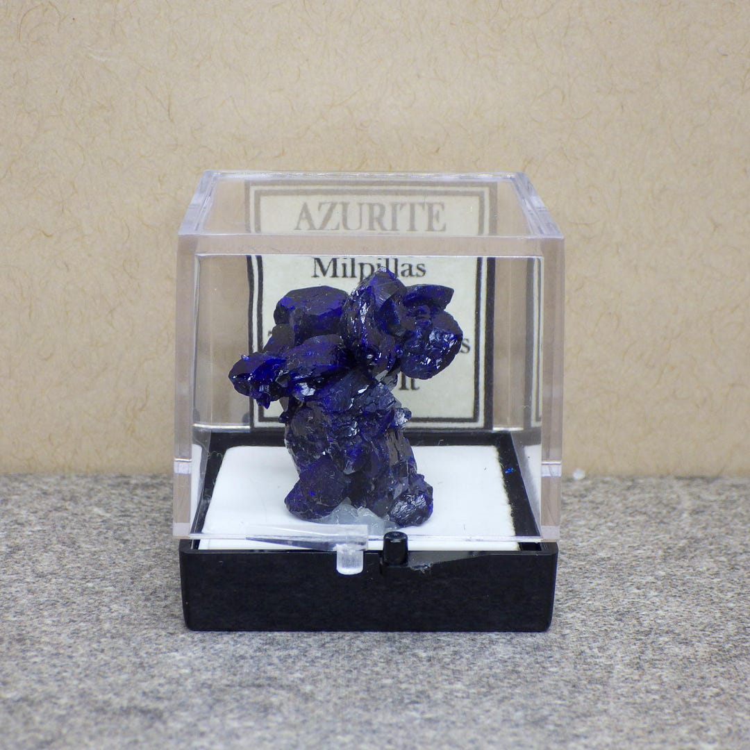 Amazing Azurite Crystal Cluster 36 Carat 7.2 Gram From Milpillas Mine ...
